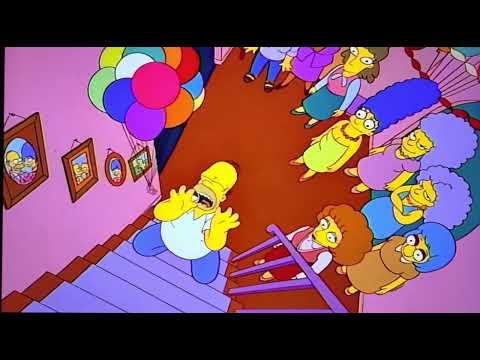 Les Simpson VF extrait - L'explication de la calvitie de Homer
