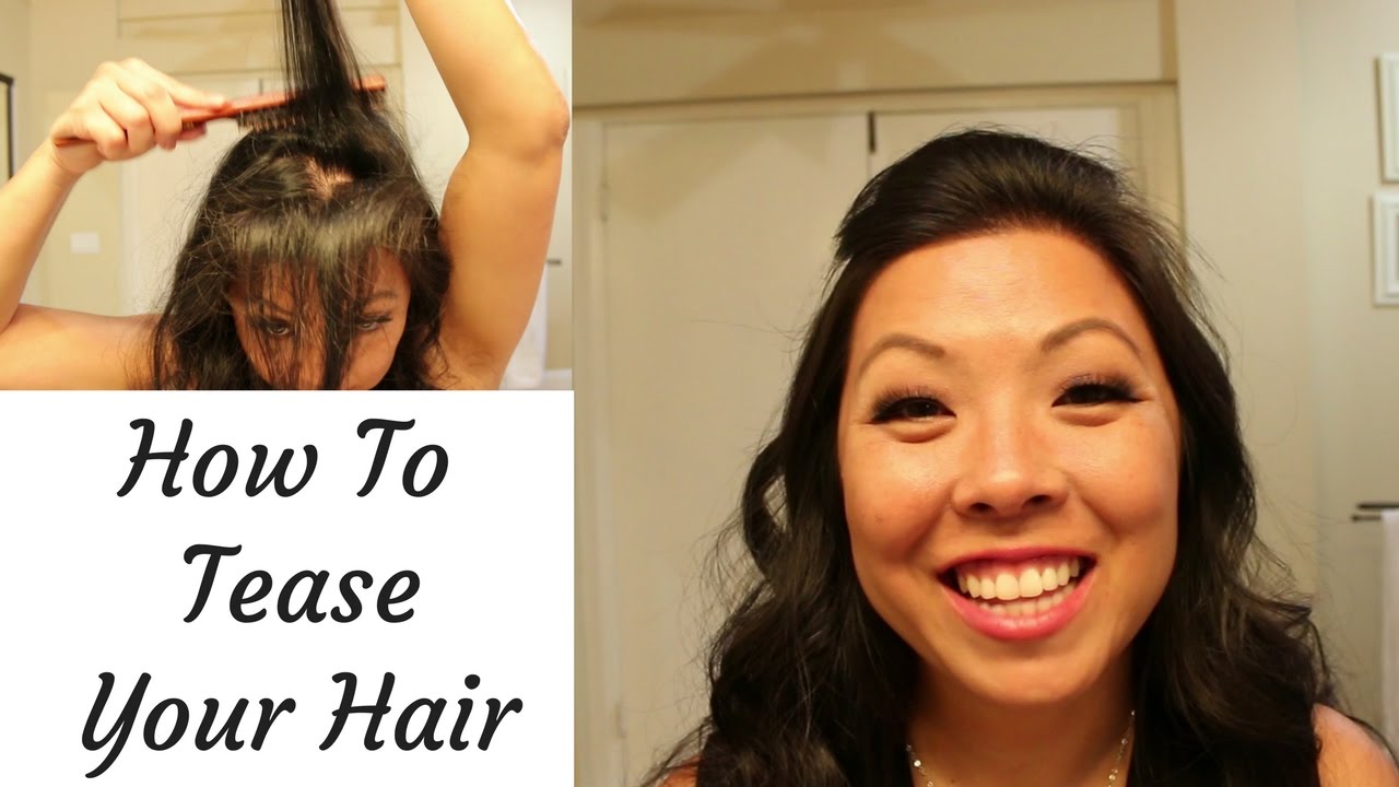 Hair Series 101 How to Tease Your Hair - YouTube