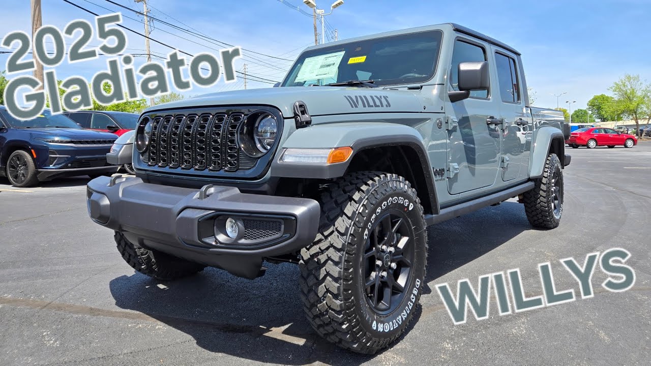 FIRST LOOK: 2025 Jeep Gladiator WILLYS in Anvil! - YouTube