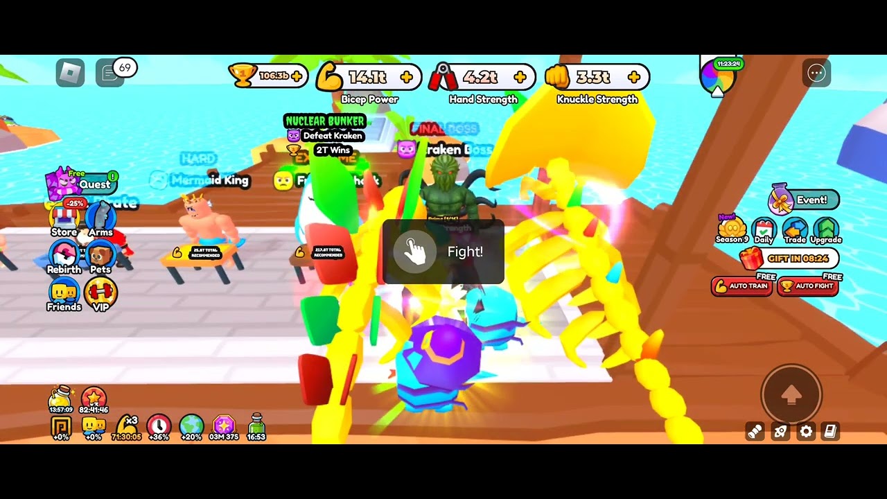 Wii super rebirth inside of arm wrestle simulator Roblox🤩🤩🤩🥳1st super ...