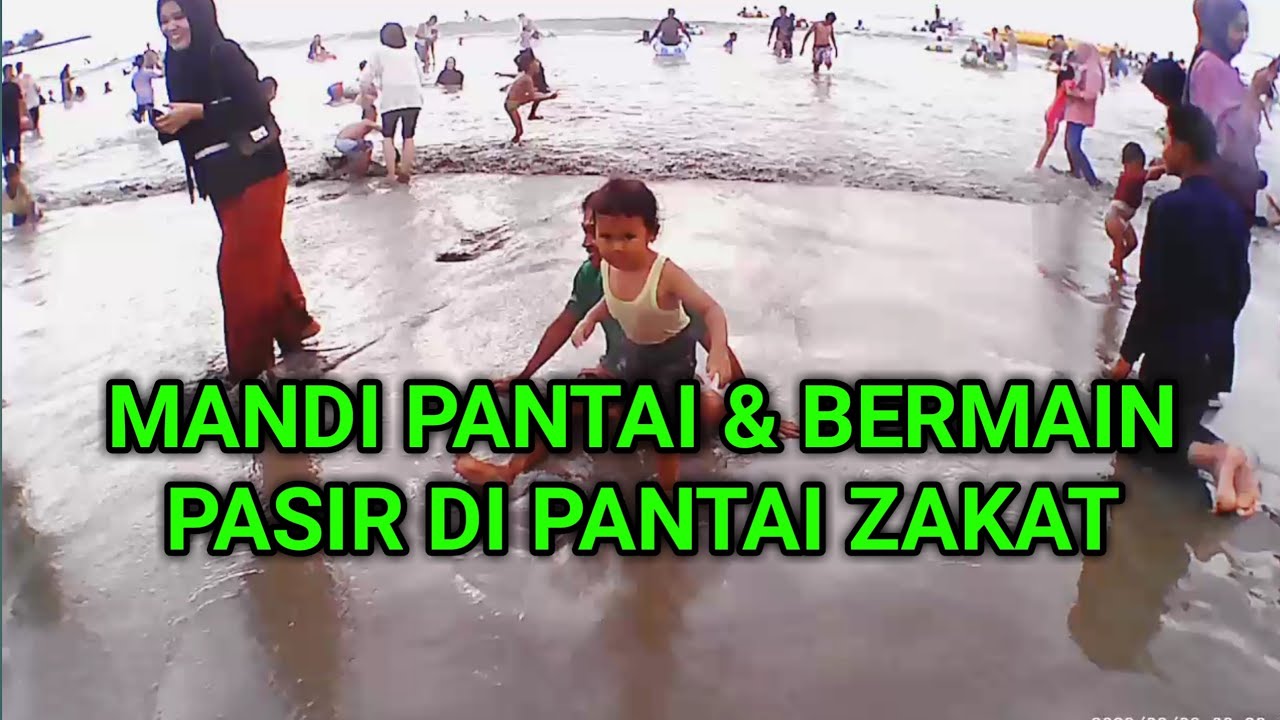 BOCIL TAKUT MANDI DI PANTAI ZAKAT - YouTube
