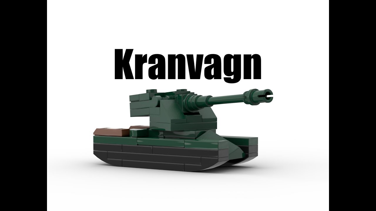 Лего мини танк Strv KRV (Kranvagn) - YouTube