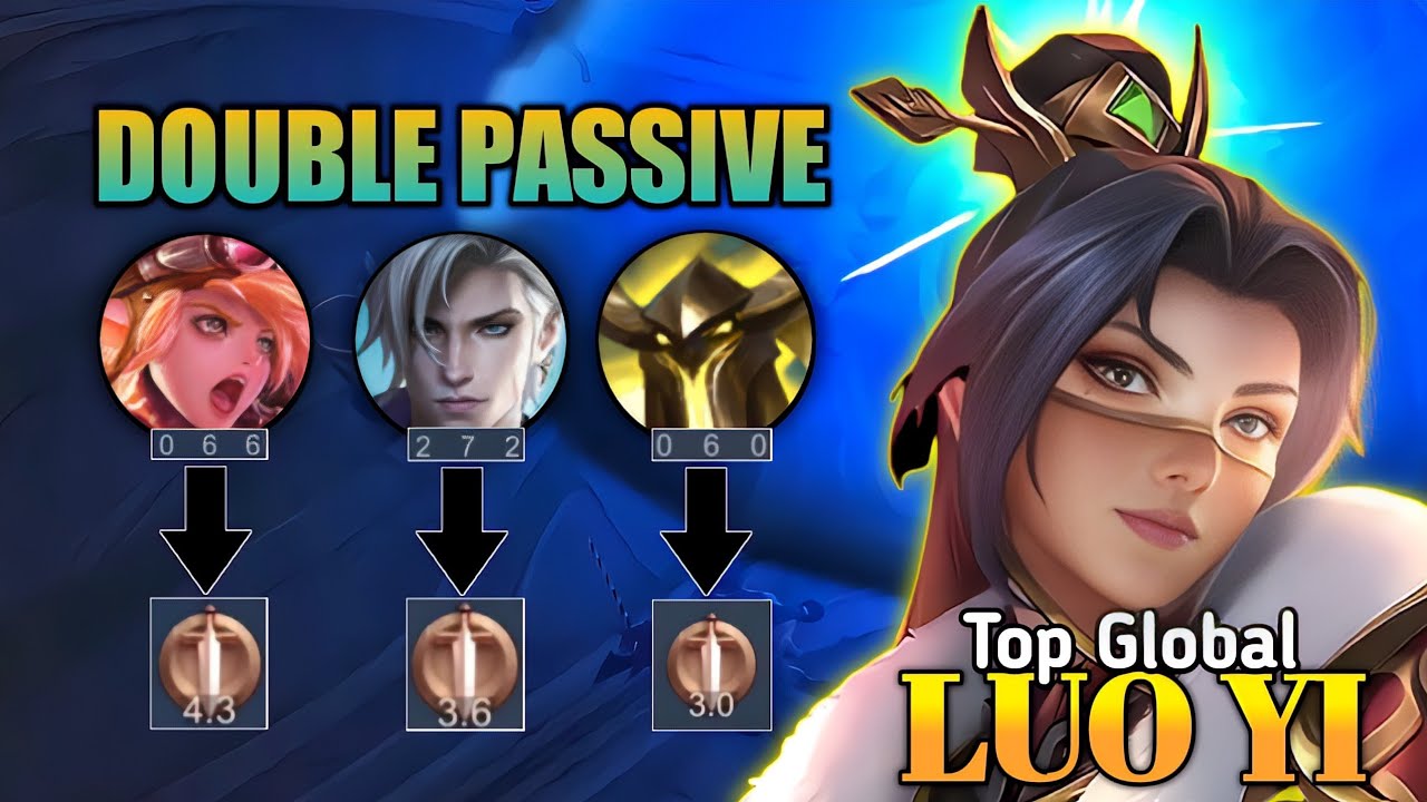 LUO YI NO COUNTER MUSUH SEPERTI INI !! FREE DOUBLE PASSIVE !! LUO YI ...