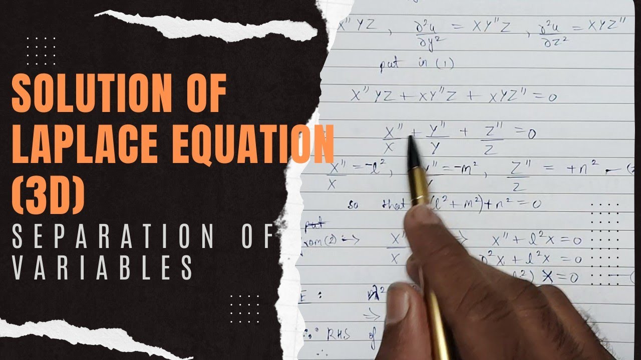 Laplace Equation Solution in Cartesian co-ordinates | Separation of ...