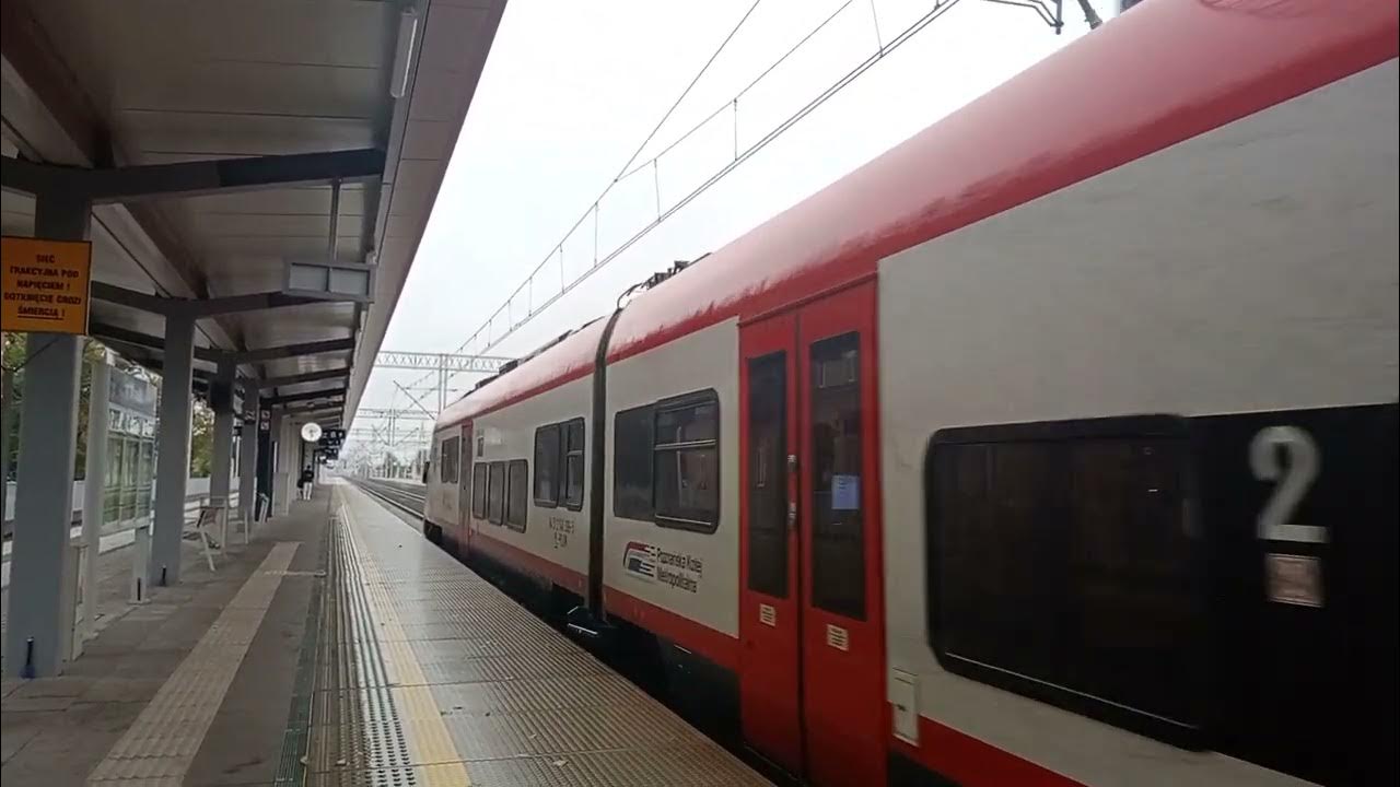 ODJAZD ZE STACJI WRONKI EN76-046 JAKO KOLEJE WIELKOPOLSKIE RELCAJI: POZNAŃ GŁÓWNY-KRZYŻ - YouTube