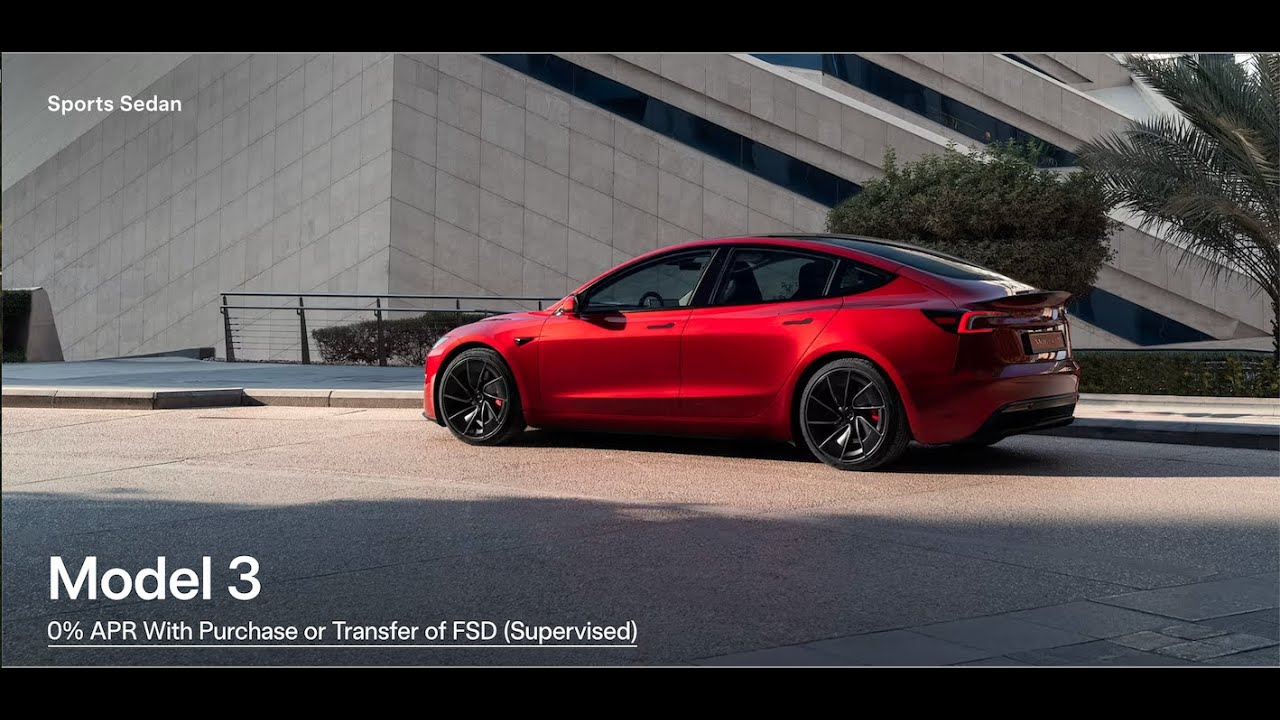 Breaking: 0% APR Tesla Model 3 with FSD Supervised - YouTube