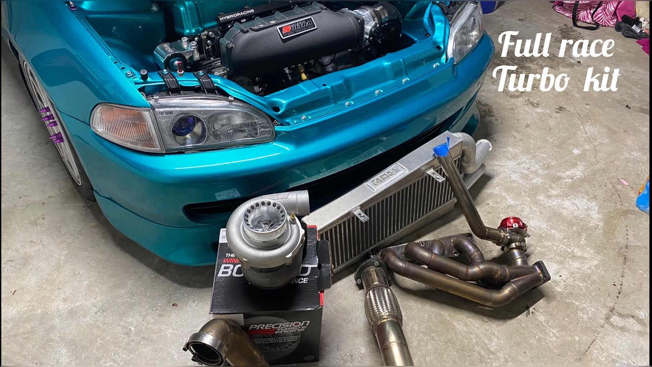 RHD K20 Coupe Gets A Full Race Turbo Kit - YouTube