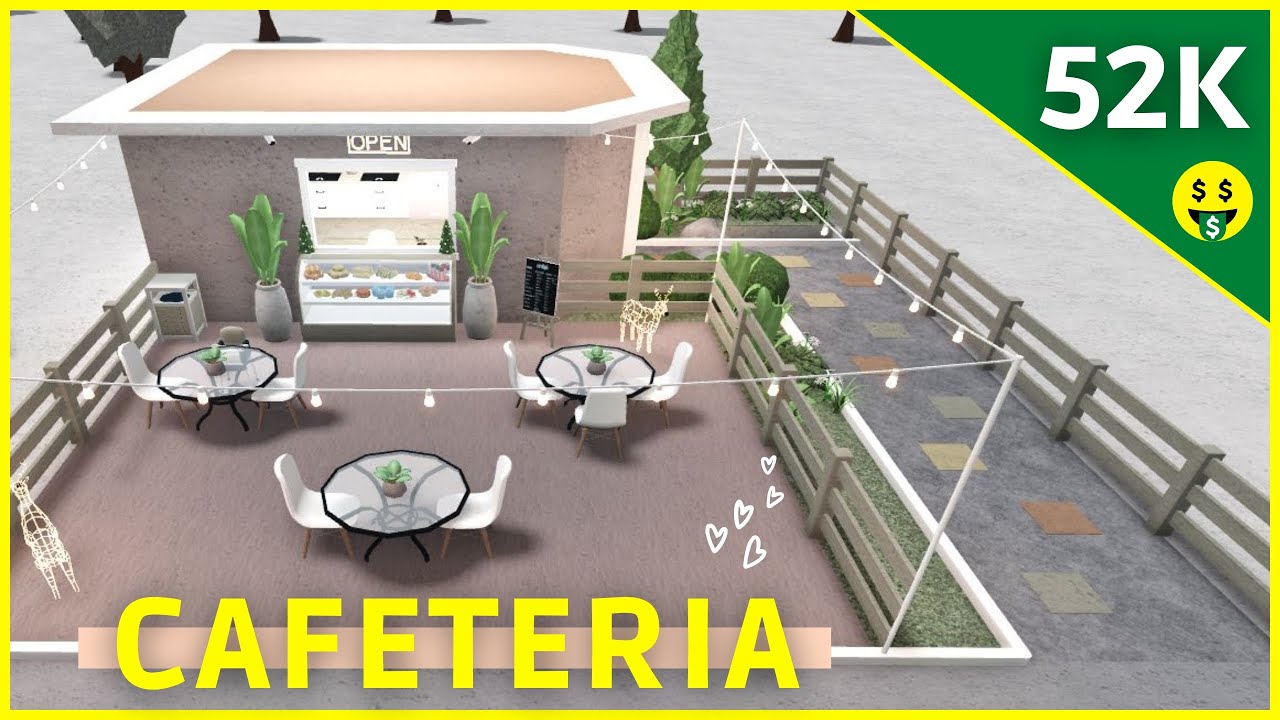 ☕ Cafeteria Bloxburg 52k 😍 | Speed Build | Tour - YouTube