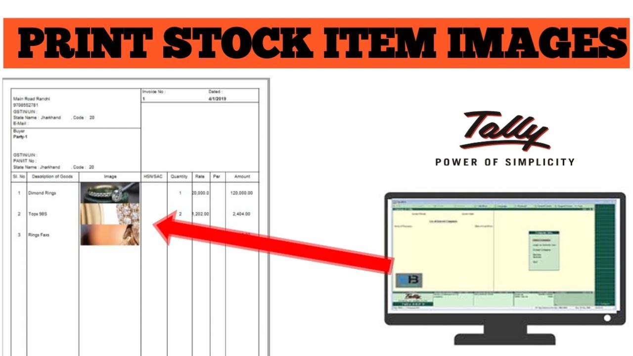 Print Stock Item Images in Tally |#printing #BusinessVideos 📞+91 ...