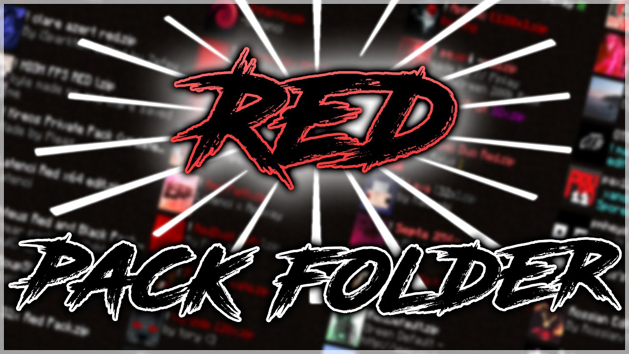 MINECRAFT RED TEXTURE PACK FOLDER (+70 PACKS) - YouTube