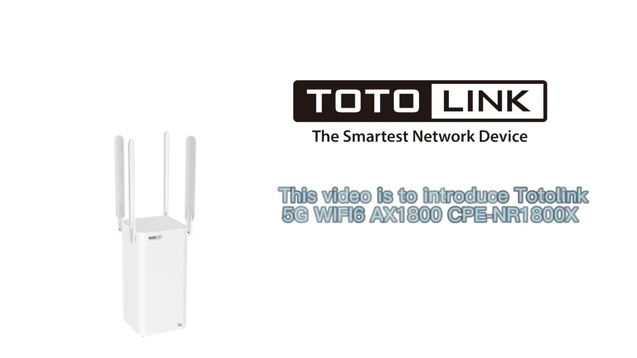 TOTOLINK NR1800X 5G NR Wi-Fi 6 Router - YouTube