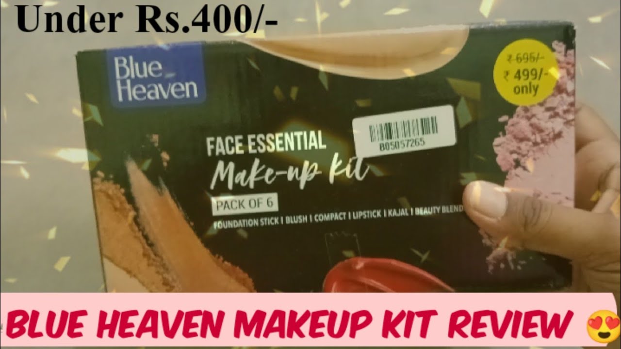 Blue heaven makeup kit review||Basic kit for Beginners||Under Rs.400 ...