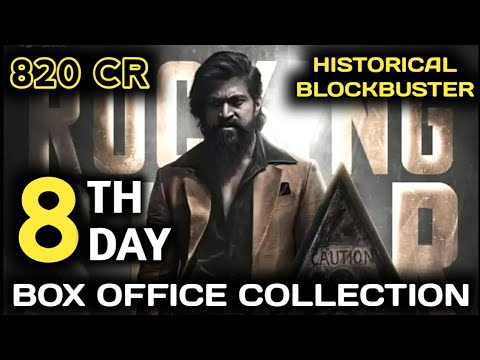 KGF 2 Box Office Collection,Kgf 2 8th Day Collection,Kgf 2 Collection ...