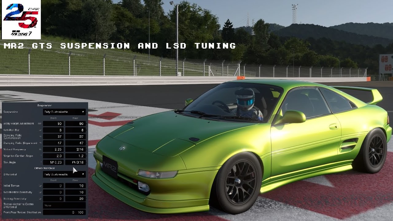 HOW TO! TOYOTA MR2 GTS FULL SUSPENSION AND LSD TUNING SET-UP FOR GRIP ...