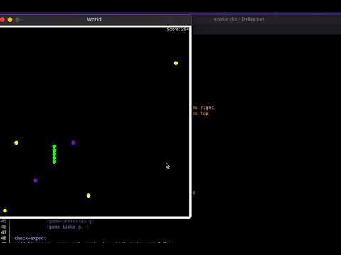 Snake Game Racket Implementation - YouTube