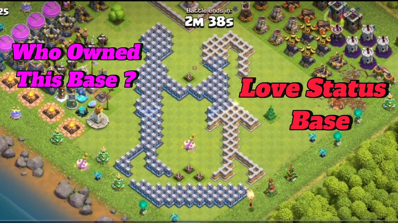Love ️💔 Status Base In Clash of clans #best base love base # - YouTube