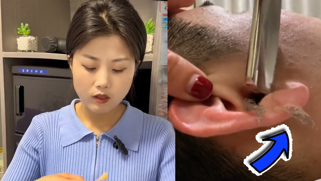 💈ASMR Rare Razor|The beauty shaves the face in a flowing motion ...