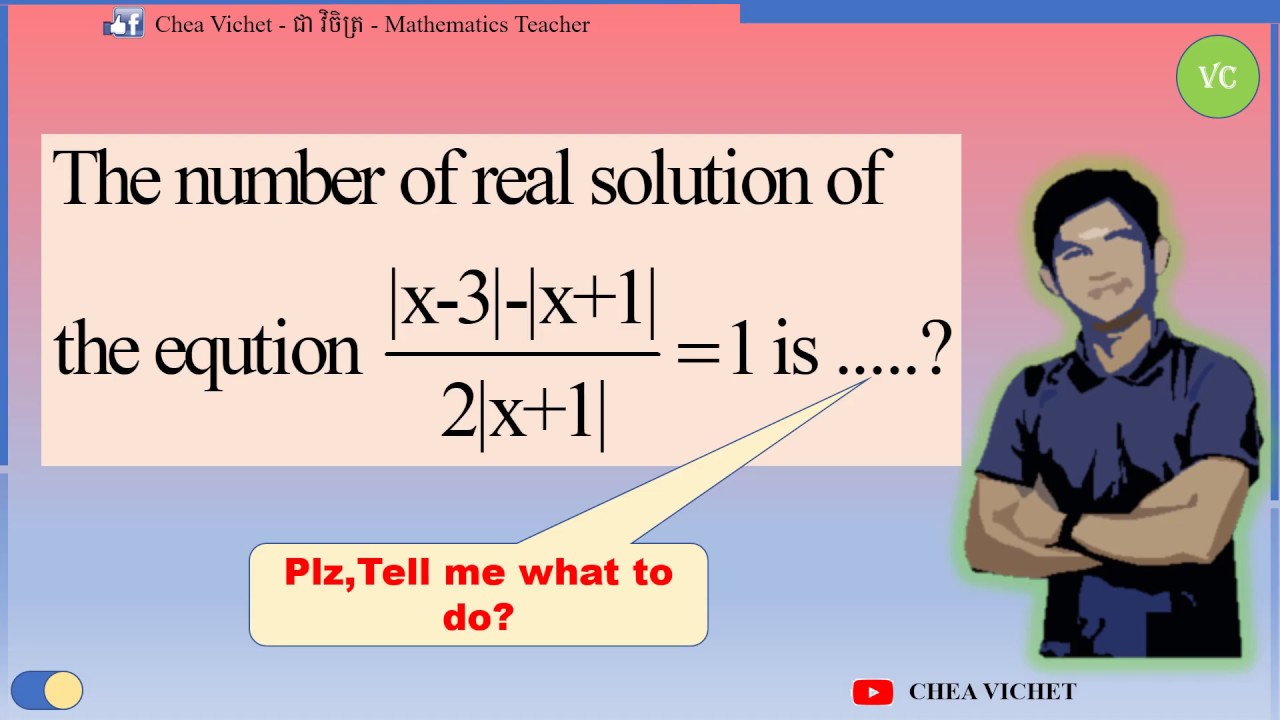 Find the real solutions of the equation. - YouTube