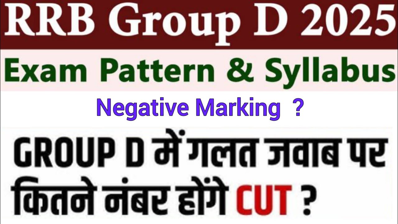 Group d syllabus &Negative Marking - YouTube