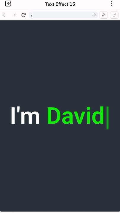 Text Effect 15 | Mini Program | Web Suite Mini Program | Web Development Mini Program - YouTube