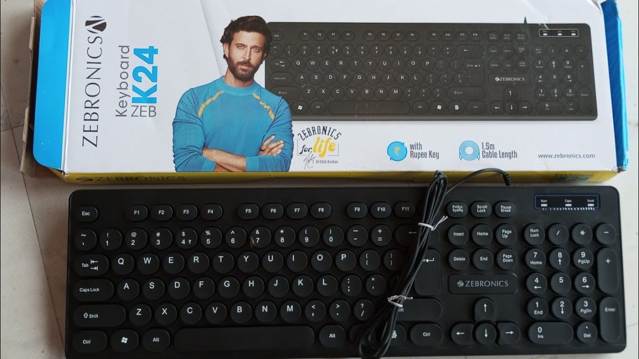 Zebronics Zeb K24 usb keyboard buy from amazon - YouTube