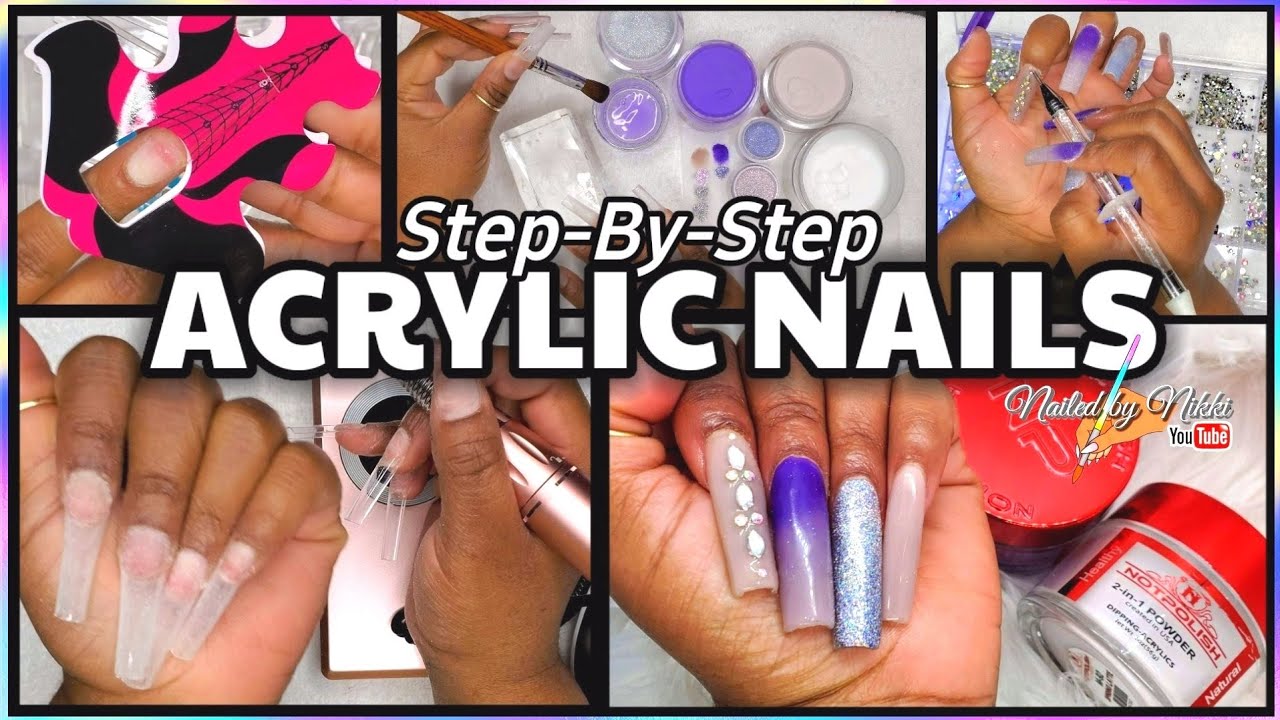 How To Make Your Nails The Same Length 😬| How to Encapsulate Acrylic ...