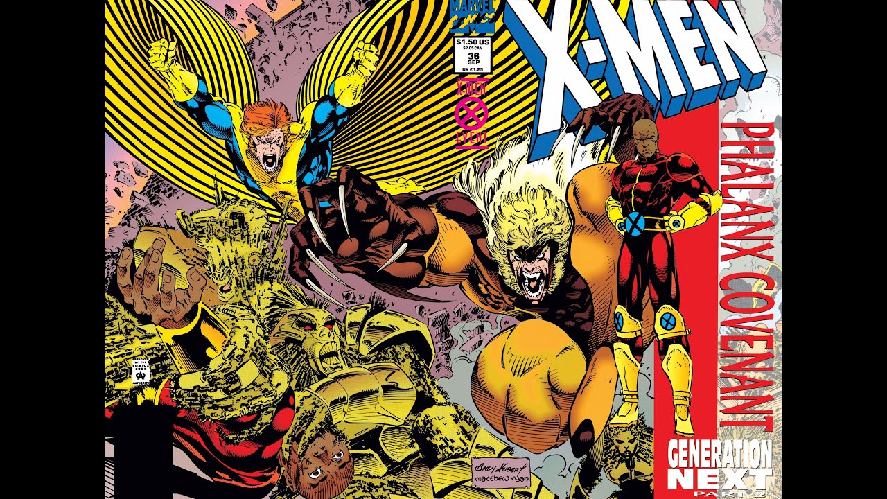 X-Men Vs The Phalanx! First Synch! X-Men #36, Andy Kubert & Fabian ...