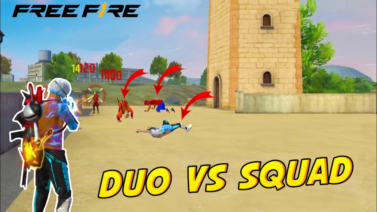 DUO VS SQUAD EPIC GAMEPLAY 😱😎 || PRO LOBBY || FREE FIRE MAX || D2X ARMY ...