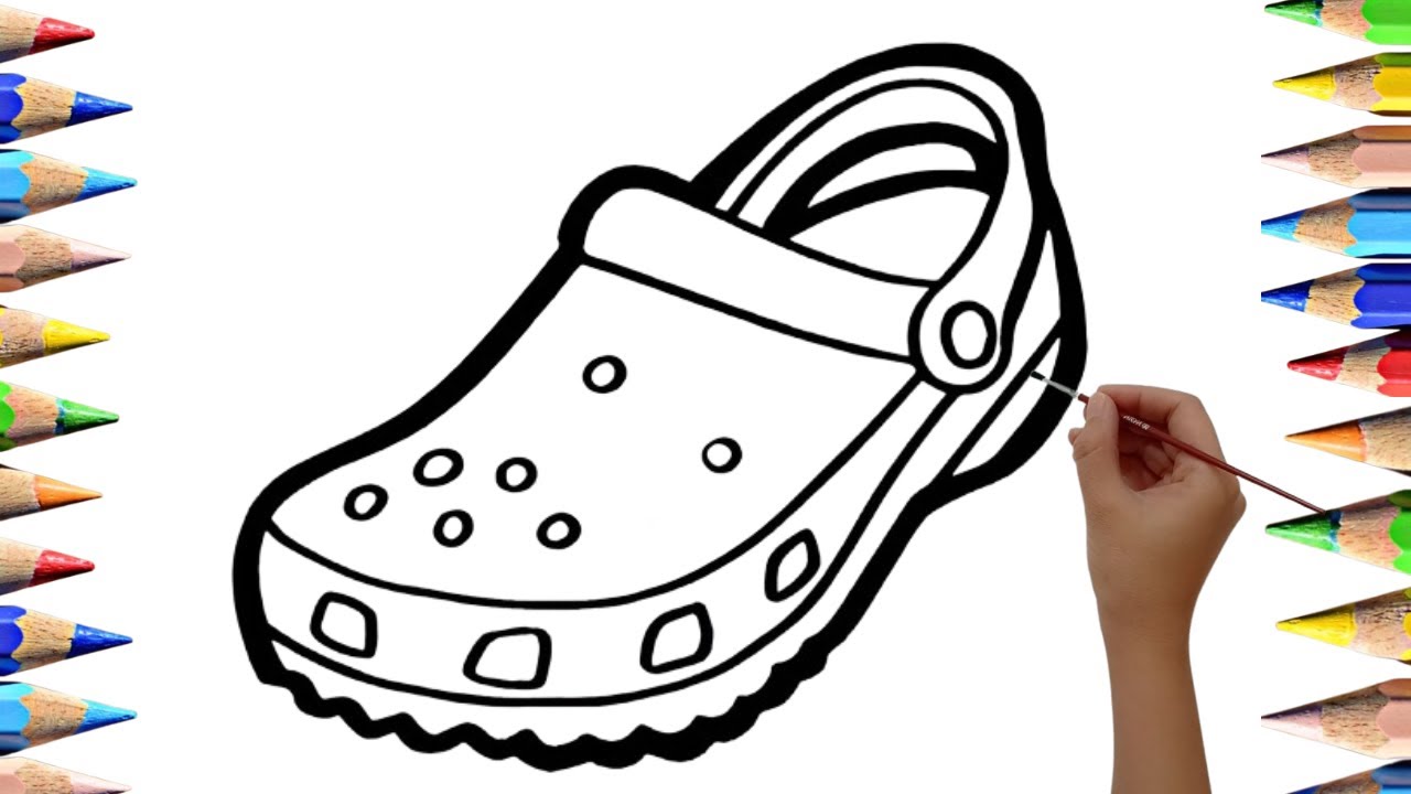 How to Draw Crocs |Drawing and ColoringStep by Step - YouTube