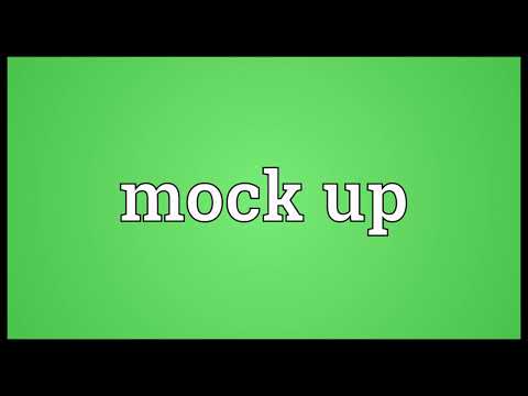 Mock up Meaning | Wordogram