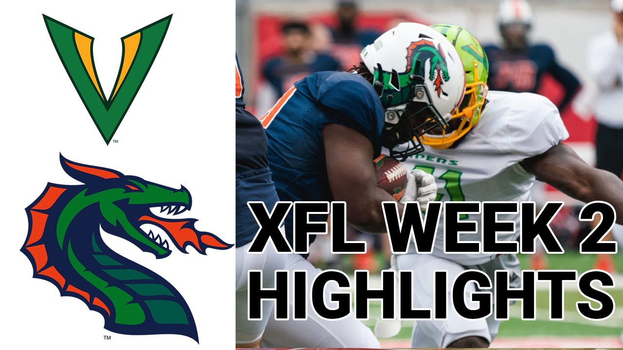 Tampa Bay Vipers vs Seattle Dragons Full Game Highlights | XFL 2020 ...
