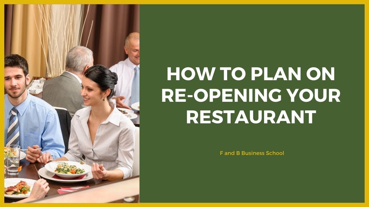 How To Plan on Re-opening Your Restaurant - YouTube