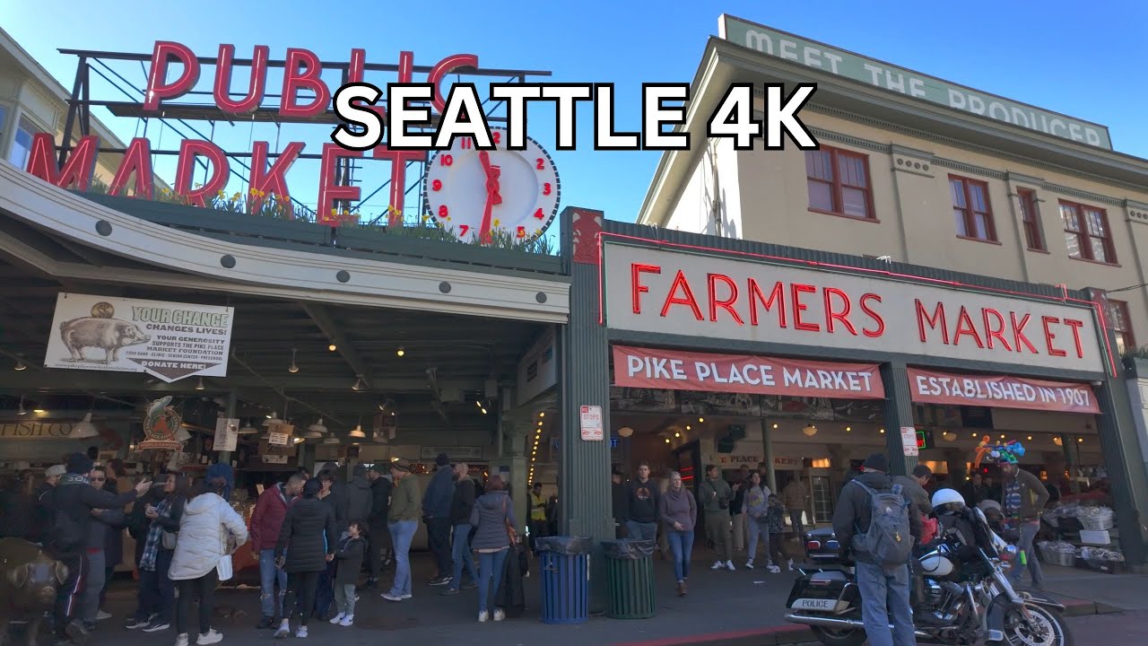 Seattle, WA 4K - Pike Place Public Market Walk - YouTube