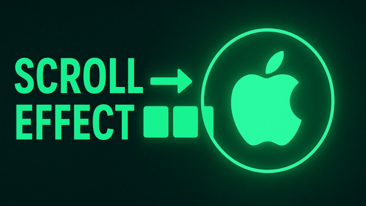 How to Build Apple's 'Satisfying' Scroll Effect | 2025 tutorial - YouTube