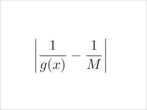 Proof of Quotient Law of Limits - YouTube
