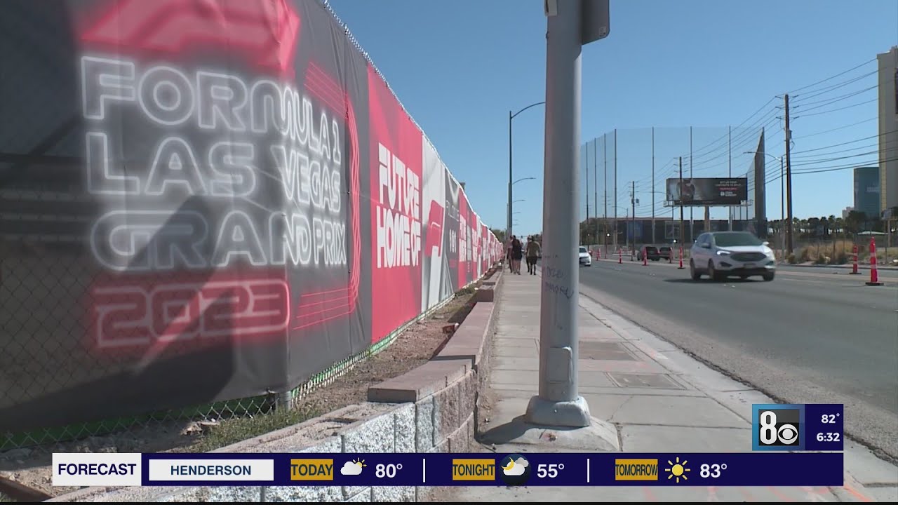 Preparations underway for F1 Las Vegas Grand Prix - YouTube