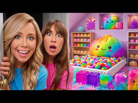 WE FOUND A SECRET SQUISHY ROOM IN MY BEST FRIENDS HOUSE!