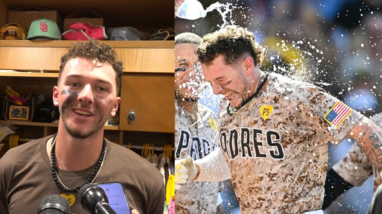 San Diego Padres outfielder Jackson Merrill on walking off the Mets ...