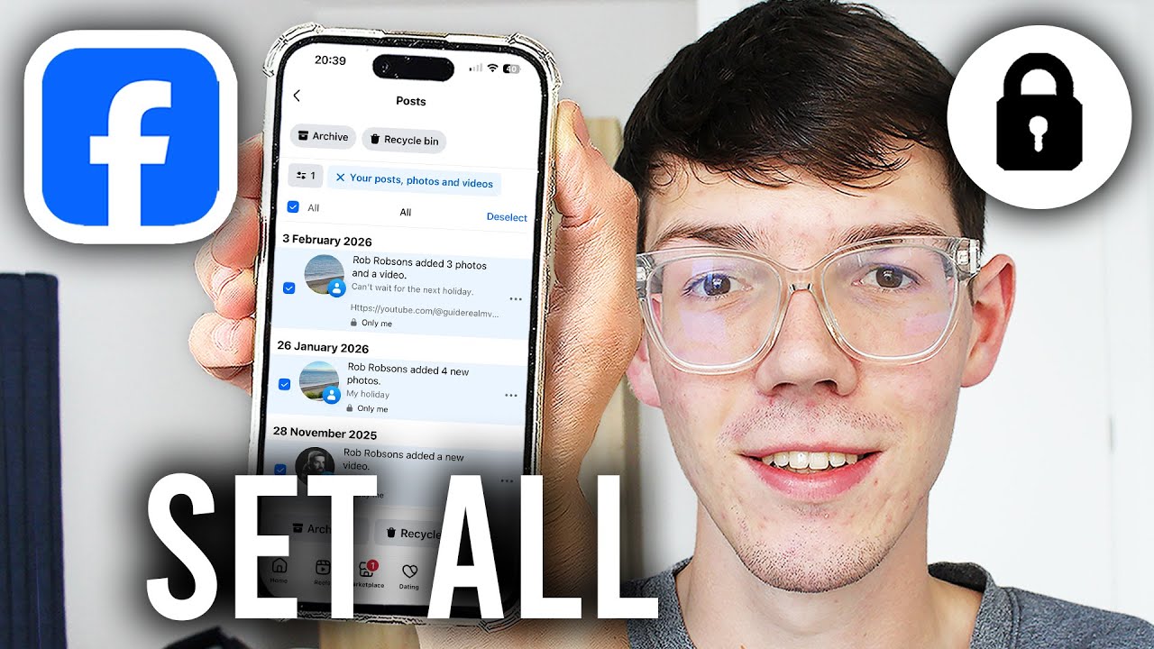 How To Set All Posts To Only Me On Facebook - Step By Step - YouTube