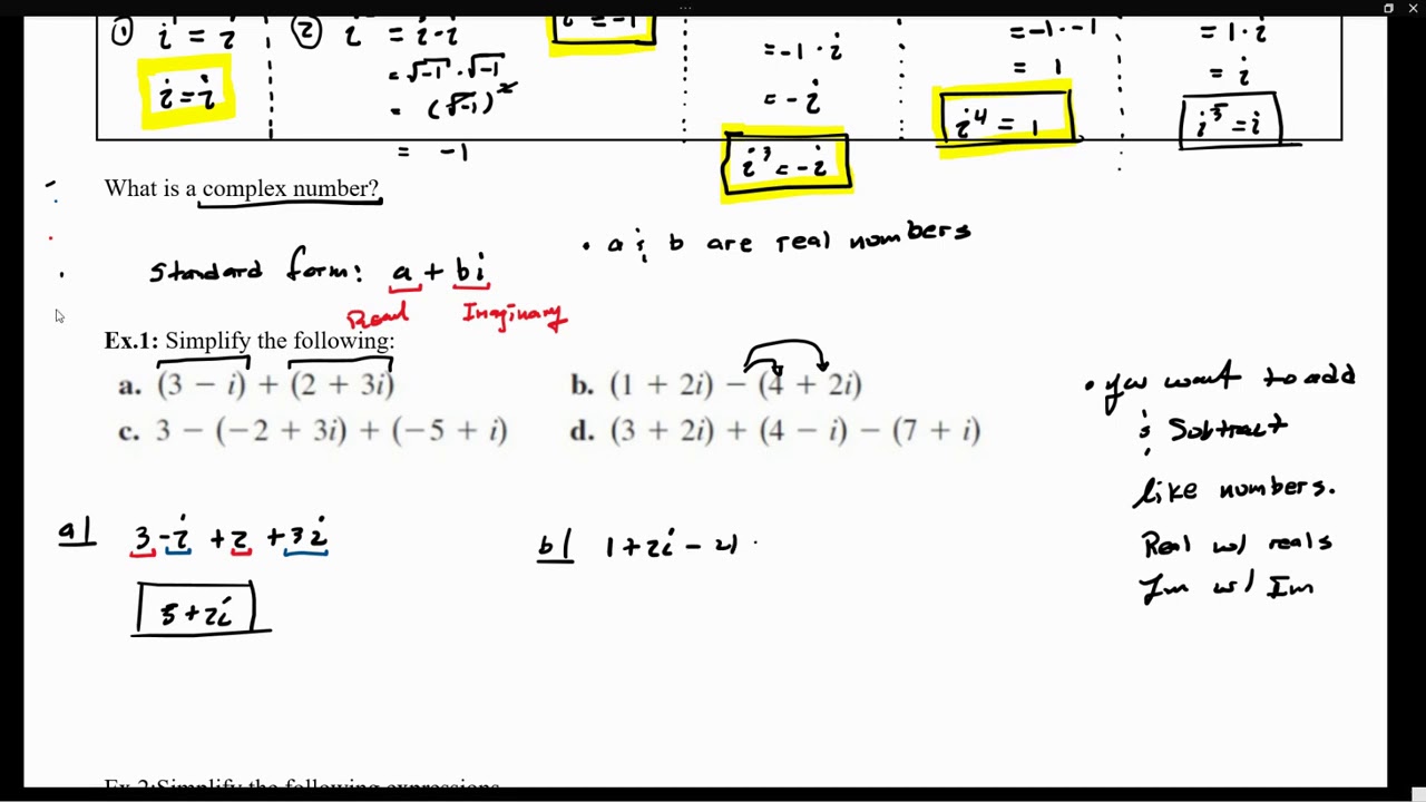 Introduction to Complex Numbers - Pre Calculus - YouTube