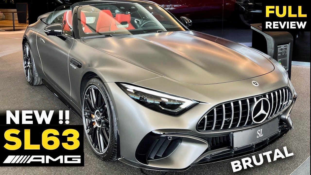 2023 MERCEDES SL 63 AMG NEW FULL In Depth Review BRUTAL Sound V8