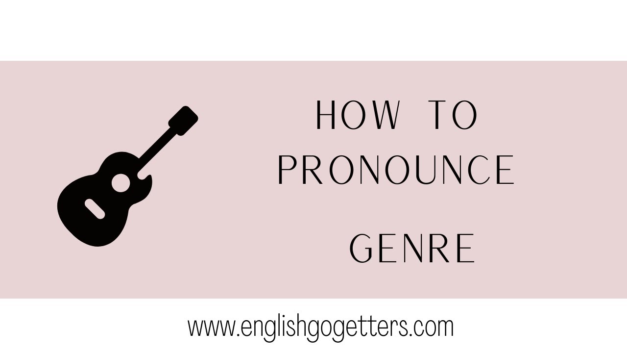 How to pronounce GENRE - YouTube