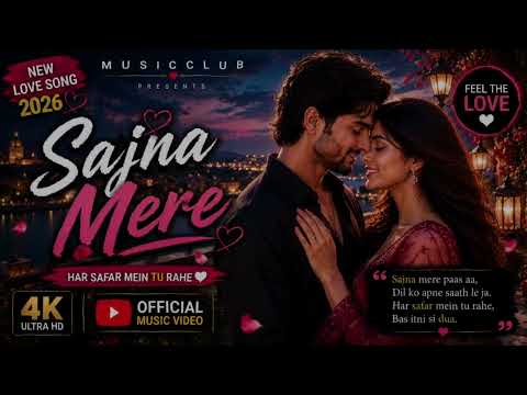 Sajna Mere 💞 | New Hindi Love Song 2026 | Official Music Video | MUSICCLUB