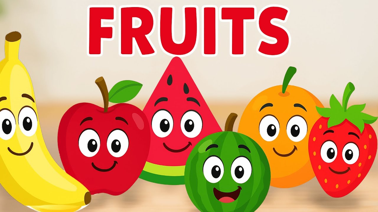 Learn Fruits for Kids | Fruit Names, Colors & Quiz for Toddlers and ...