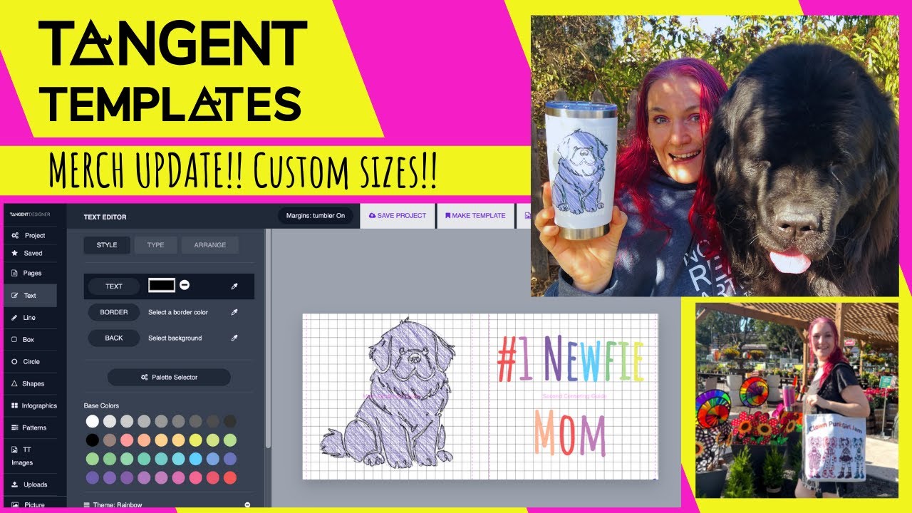 Tangent Templates UPDATE! KDP Custom Sizes! A4! Amazon Merch tote bags ...