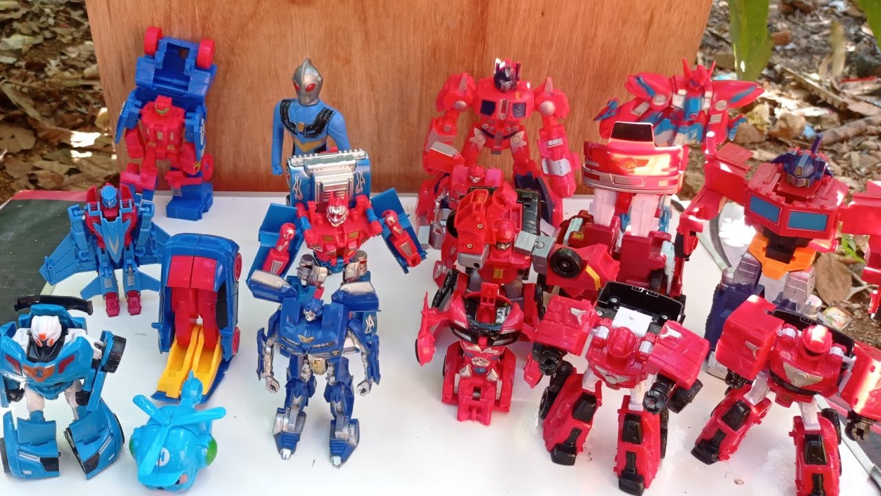 PASUKAN ROBOT MERAH VS ROBOT BIRU, TRANSFORMERS OPTIMUS PREM, BUMBELBE ...