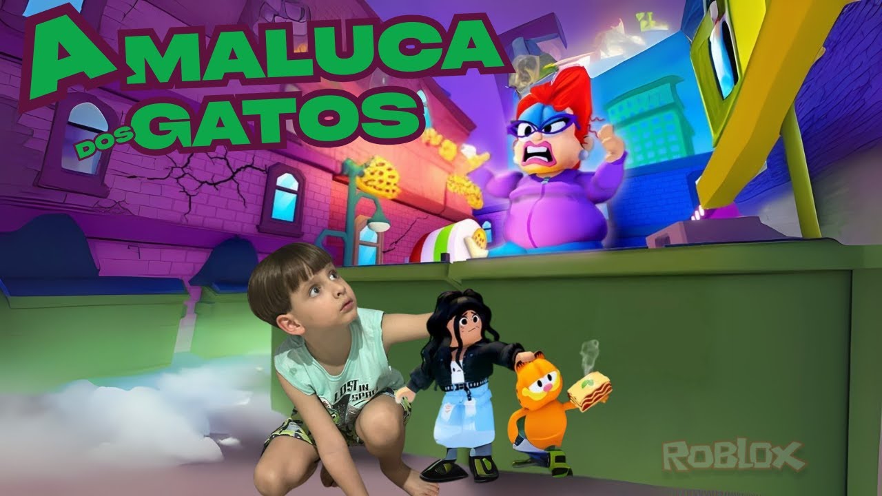 Jogando Escape Crazy Cat Lady no Roblox – mapa de obstáculos - YouTube