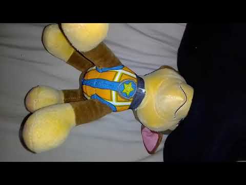morning fart on plush dog