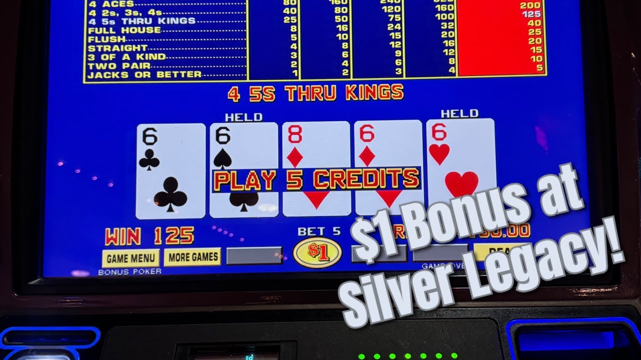$1 Bonus Poker at Silver Legacy! - YouTube