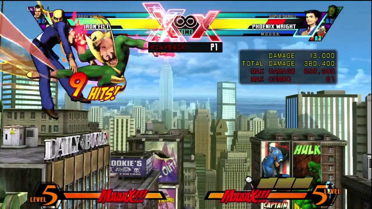 Ultimate MvC3: Simple Iron Fist Corner Combo - YouTube